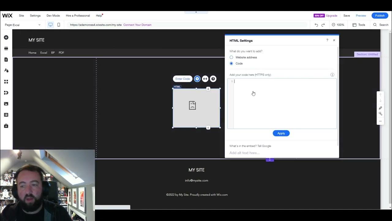 Embedding EXCEL documents into WIX - YouTube