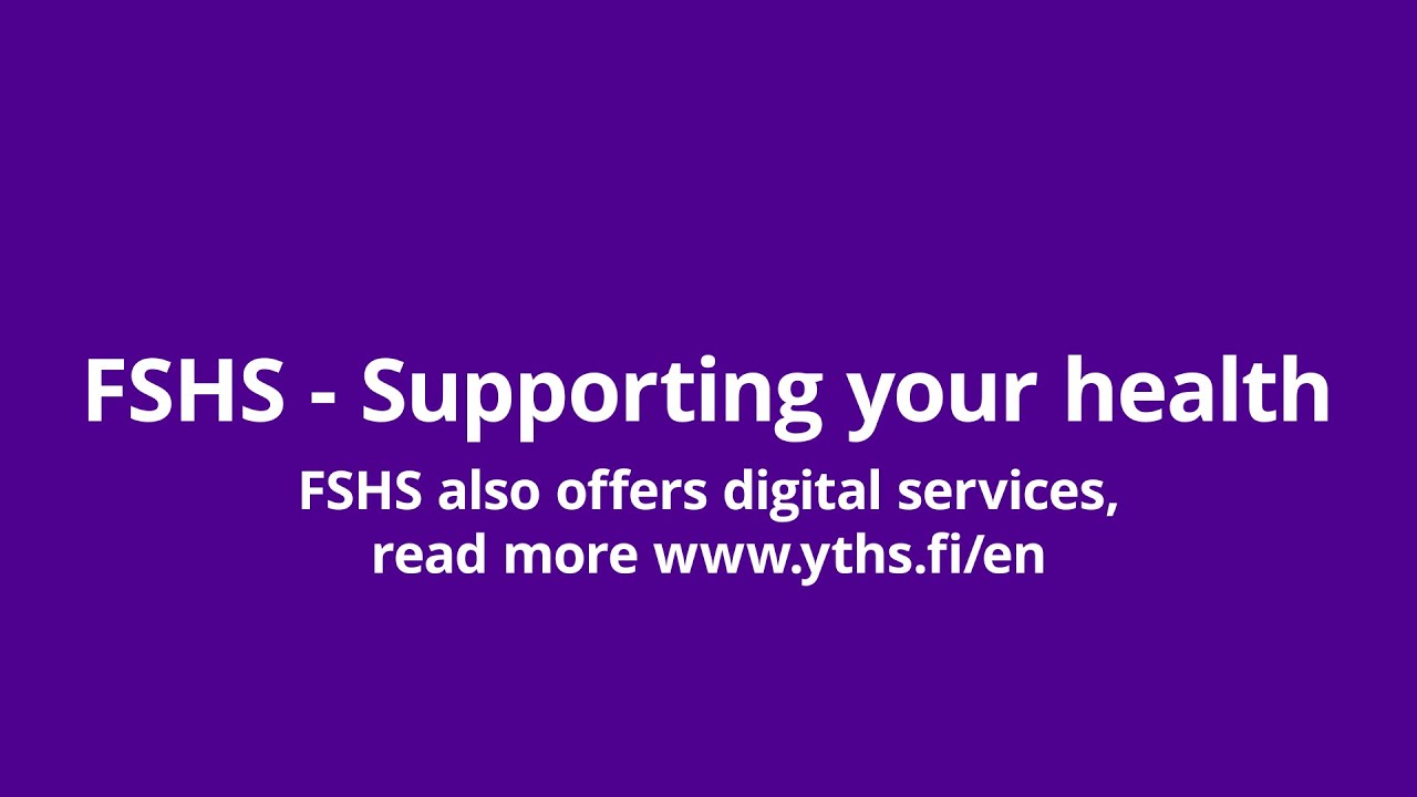 FSHS - student health services - YouTube