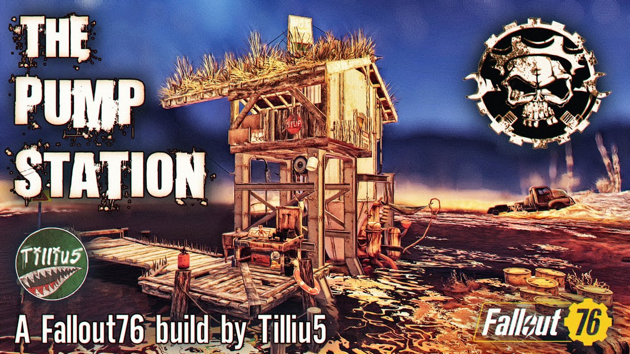 Fallout 76 Camp Build | Pump Station 5 | 40% Budget - YouTube