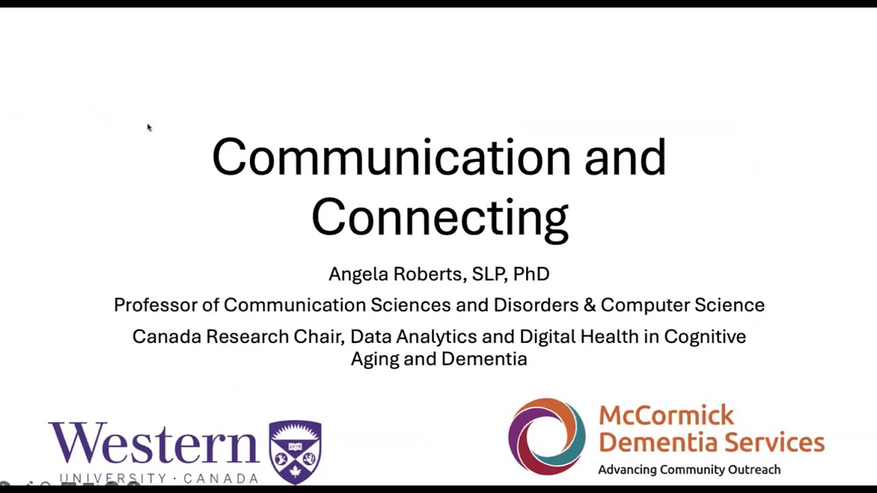 Webinar: Communication and Connecting with Dr. Angela Roberts - YouTube
