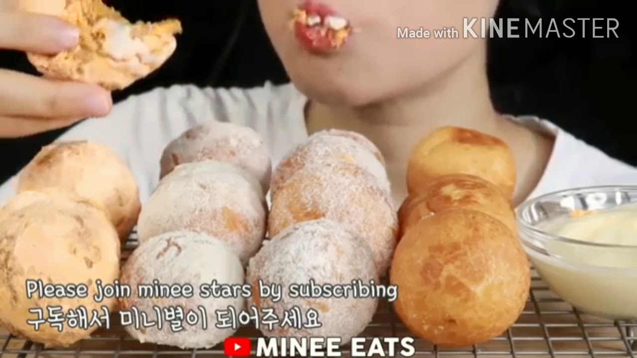 Minee eats gender reveal (bites only) - YouTube