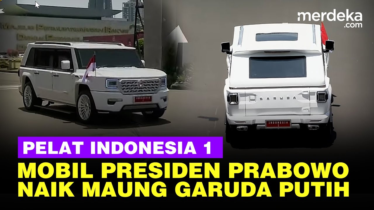 Penampakan Mobil Kepresidenan, Prabowo Naik Maung Garuda Putih Berpelat ...