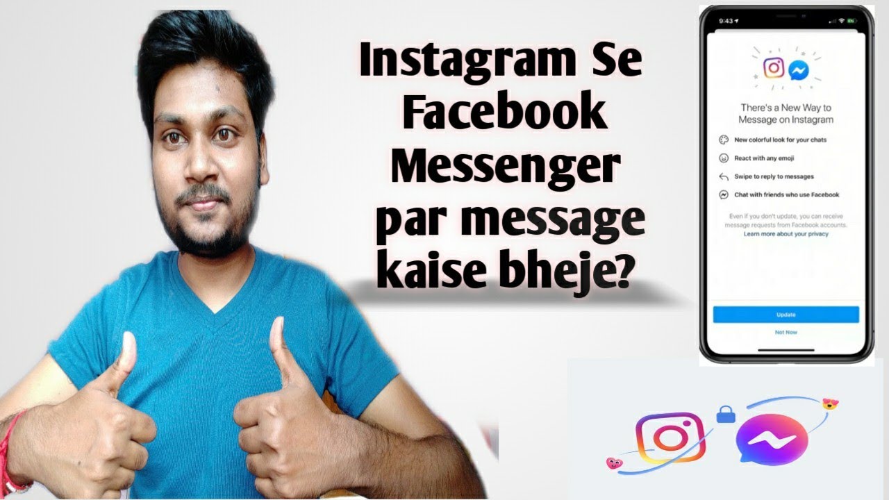 How to send messages from Instagram to Facebook Messenger| Instagram ...