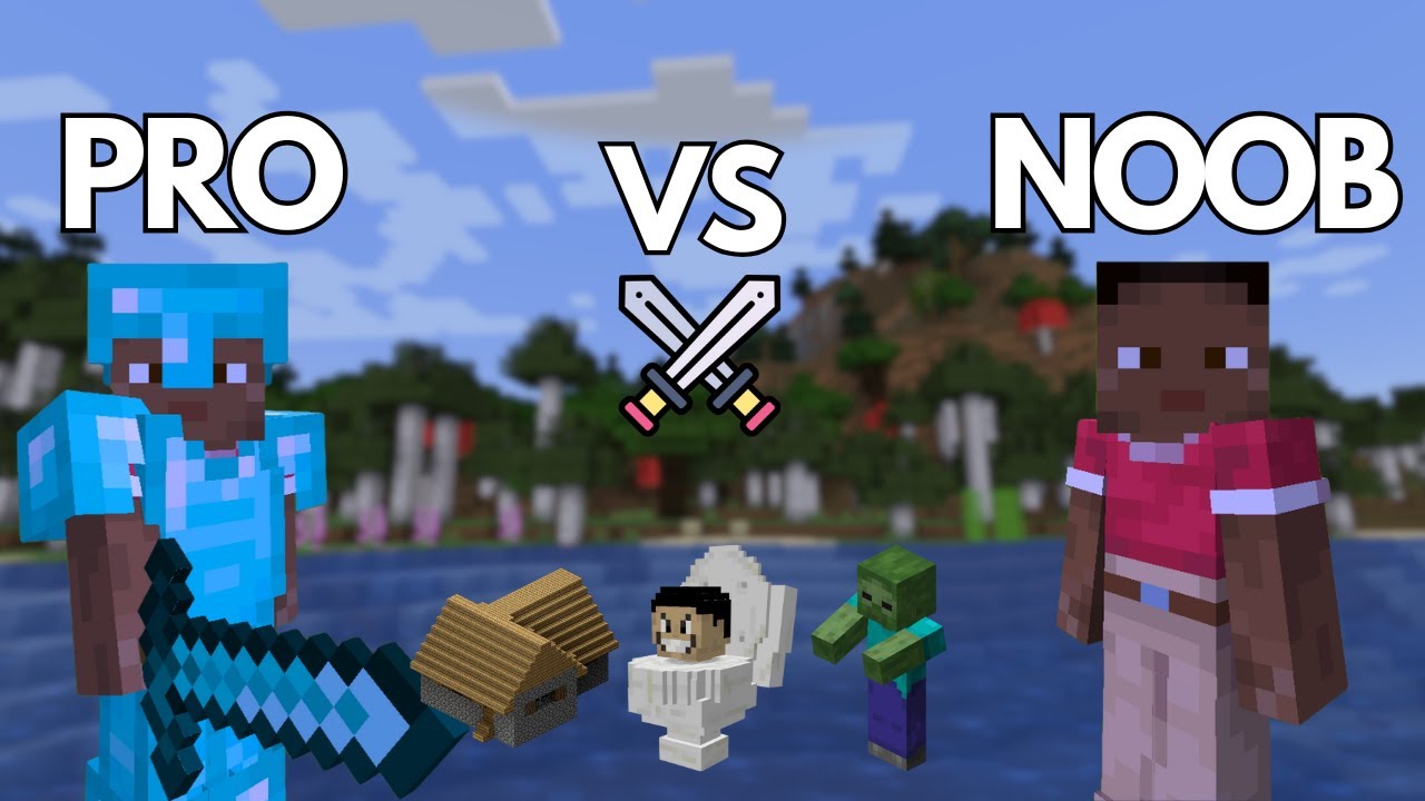 Minecraft Skills Competition - Noob vs. PRO - YouTube