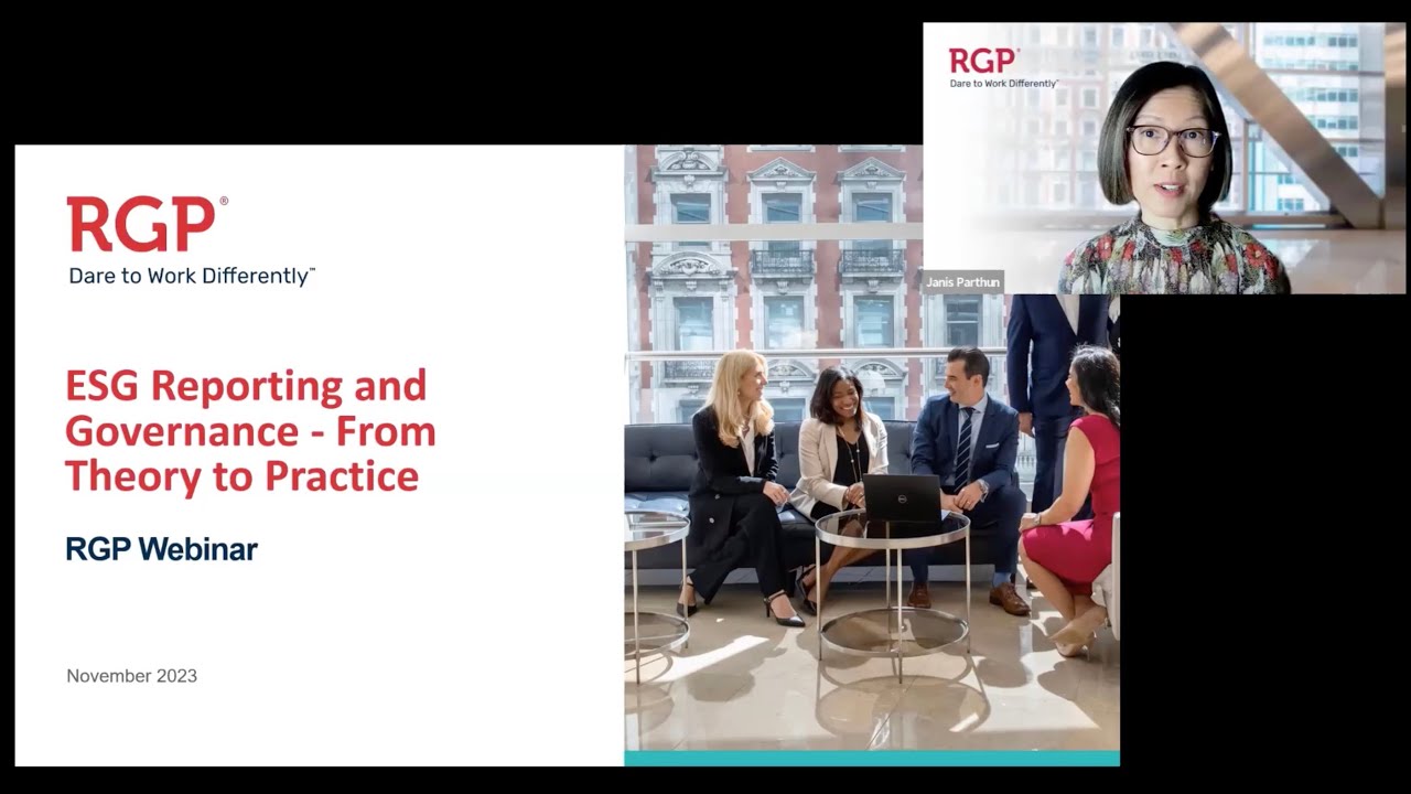 ESG Reporting and Governance – From Theory to Practice - YouTube