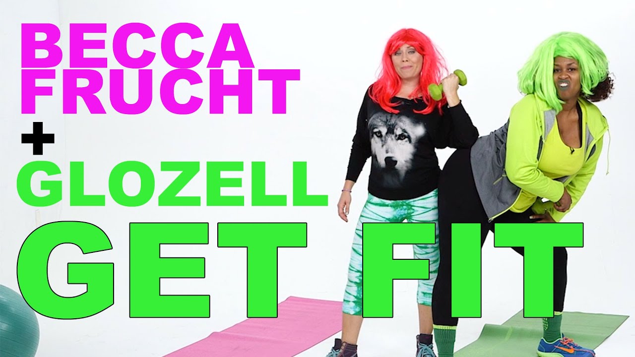 Becca Frucht and GloZell Get Fit in the New Year - YouTube