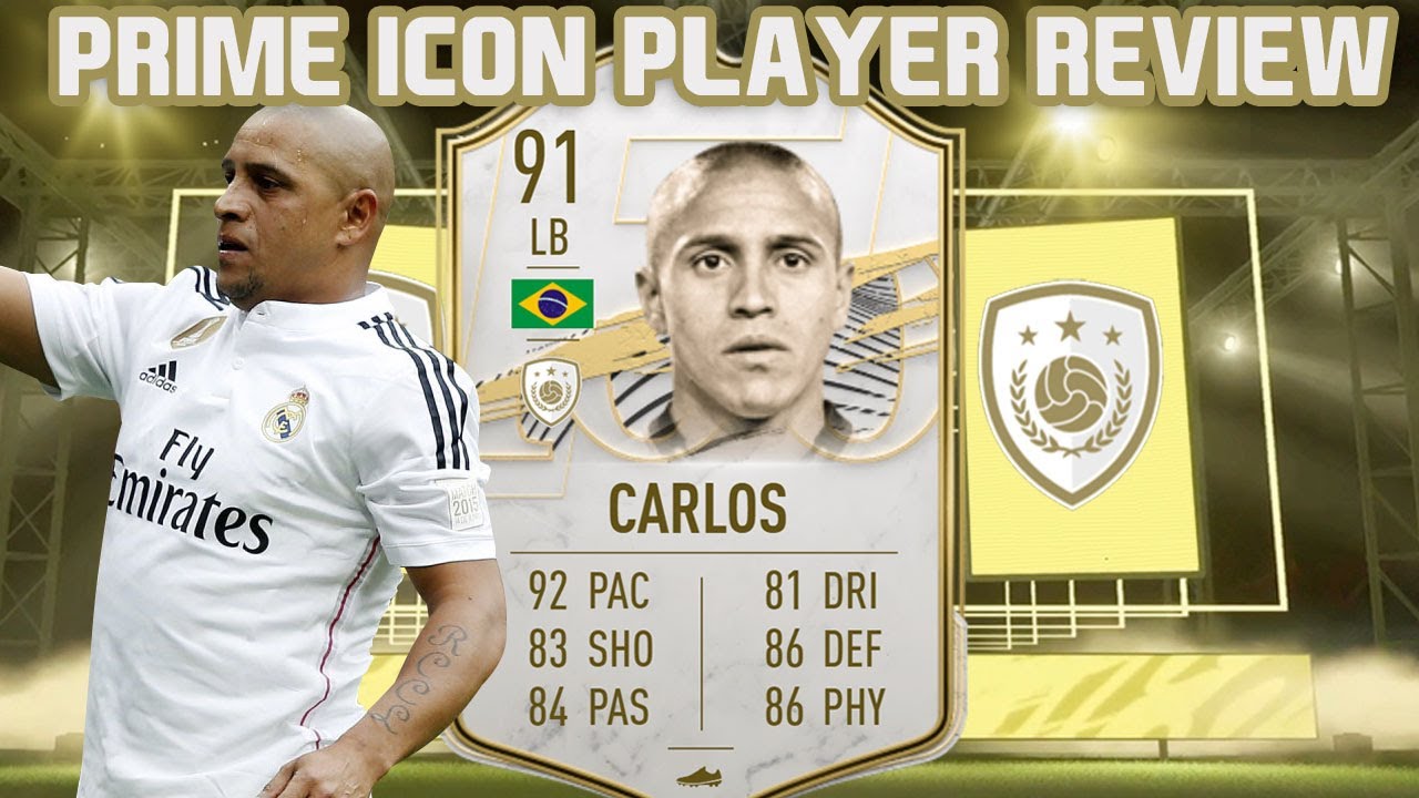 GET THIS CARD! 91 PRIME ICON ROBERTO CARLOS PLAYER REVIEW! FIFA 21 ...