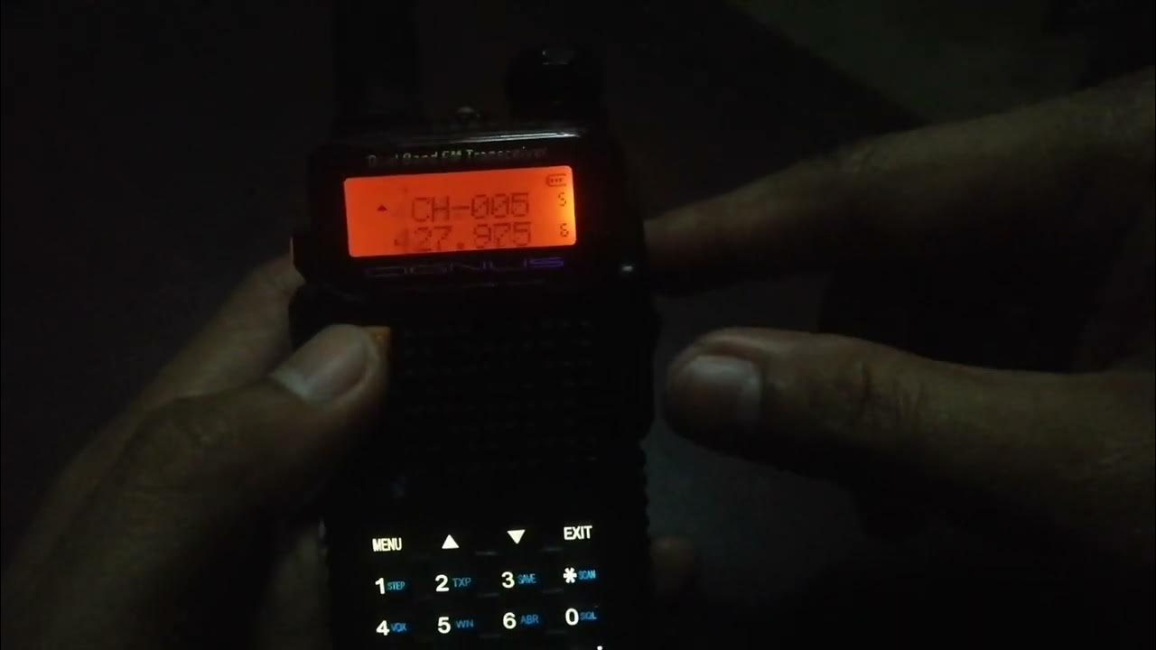 How to put frequency and save on Cignus UV-85 - YouTube
