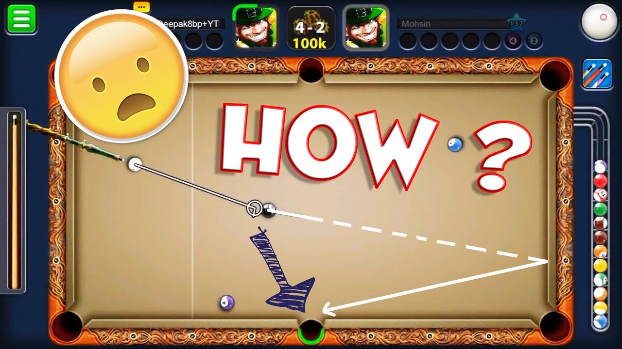 8 Ball Pool New Shamrock Cue Giveaway -Indirect Trickshots- w/ Mohsin ...