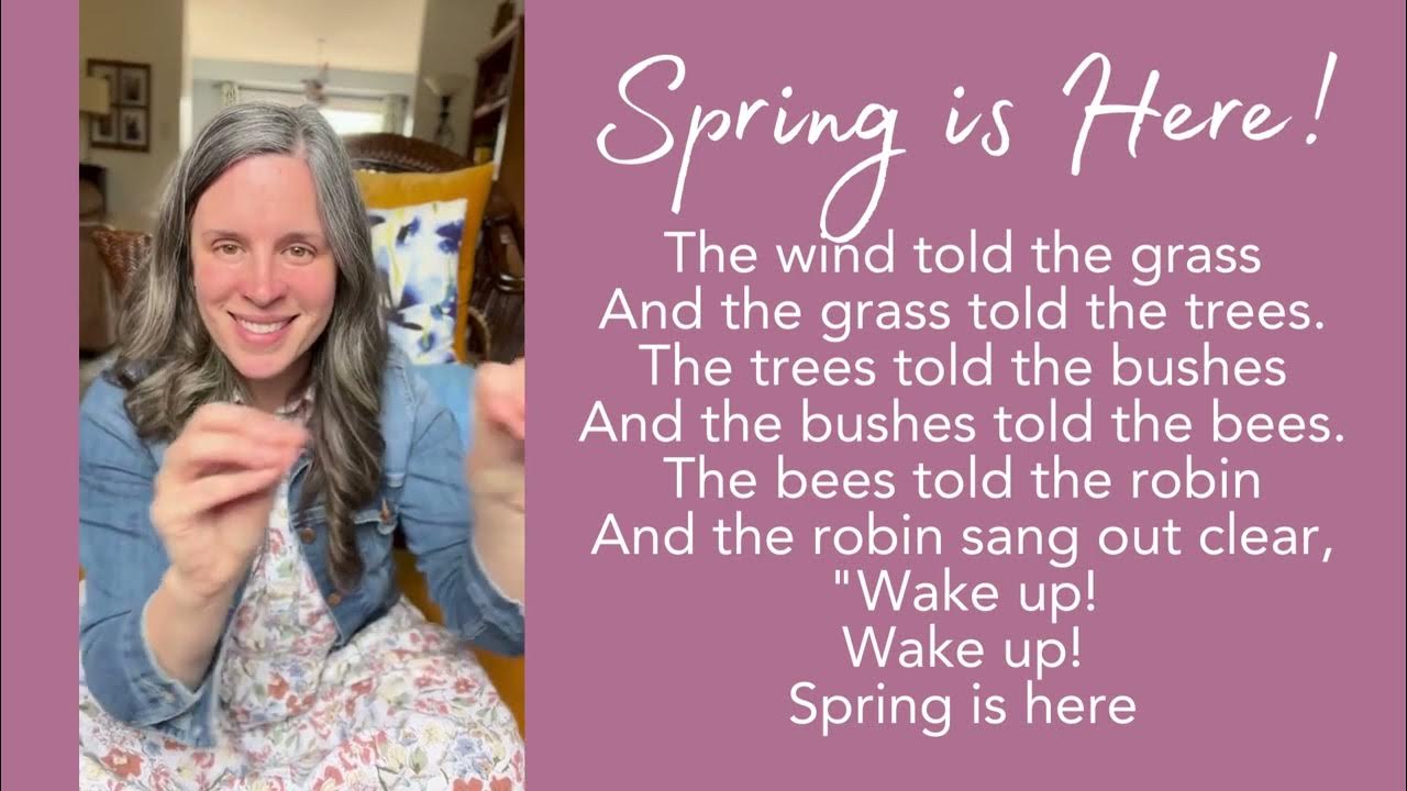 Spring is Here! A Sprintime Fingerplay Rhyme for Kids - YouTube