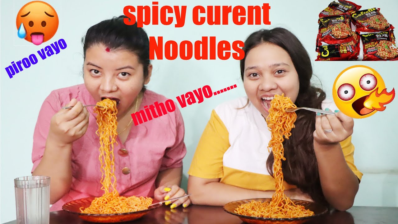 4 packet Spicy Current Noodle Challenge|| Lockdown time|| - YouTube