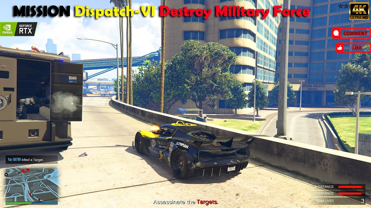 Destroy Military Force MISSION Dispatch-VI GTA 5 Realism Graphics RTX ...