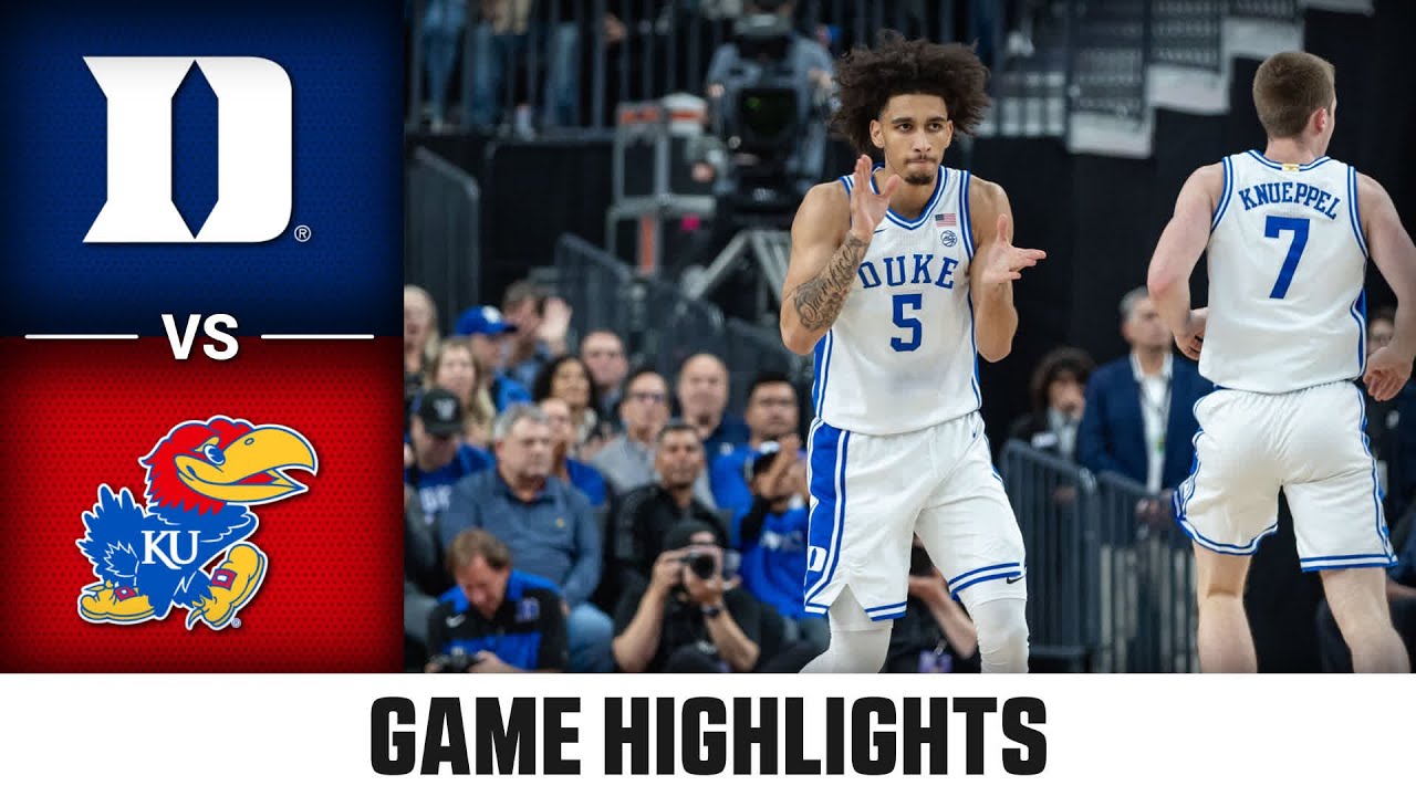 Kansas vs. Duke Game Highlights | 2024-25 ACC Men's Basketball - YouTube