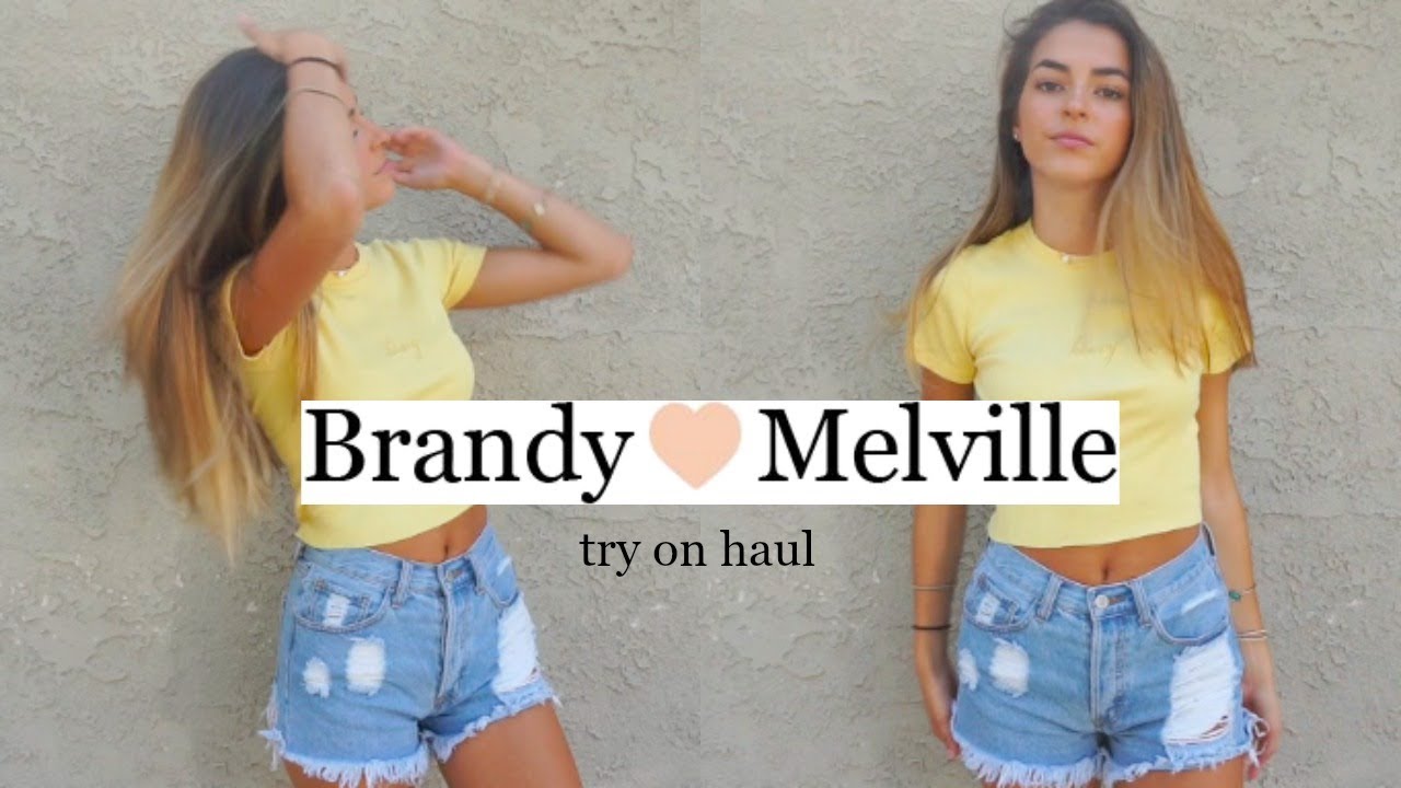 brandy melville try on haul | madison haas - YouTube