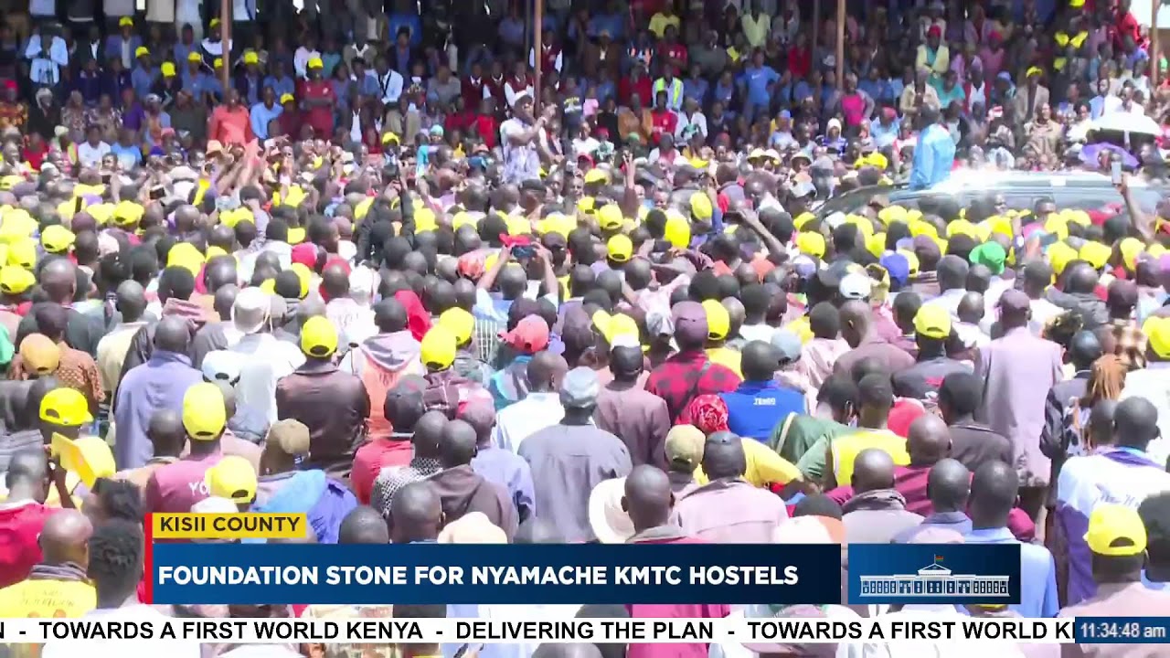 Foundation Stone for Nyamache KMTC Hostels, Kisii County - YouTube