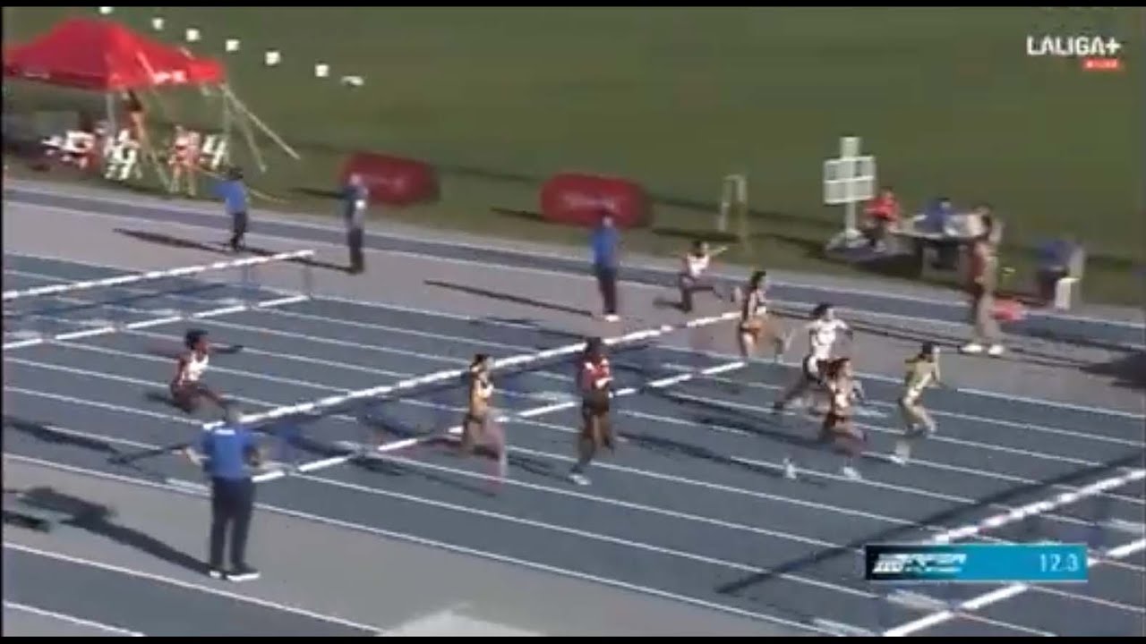 Inés Lorenzo campiona d'Espanya als 100 m tanques sub 16 - YouTube