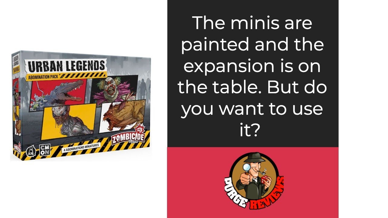 Zombicide 2nd Edition Urban Legends by Purge Reviews - YouTube