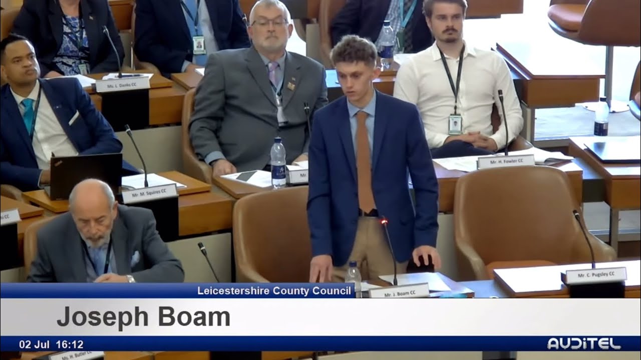 Joseph Boam opposes the break up of County Councils. - YouTube
