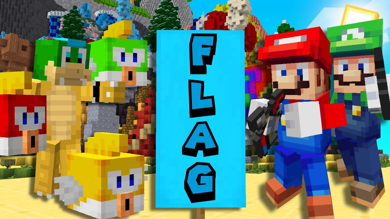 CAPTURE THE FLAG at Larry's Castle! | Minecraft Super Mario [274] - YouTube