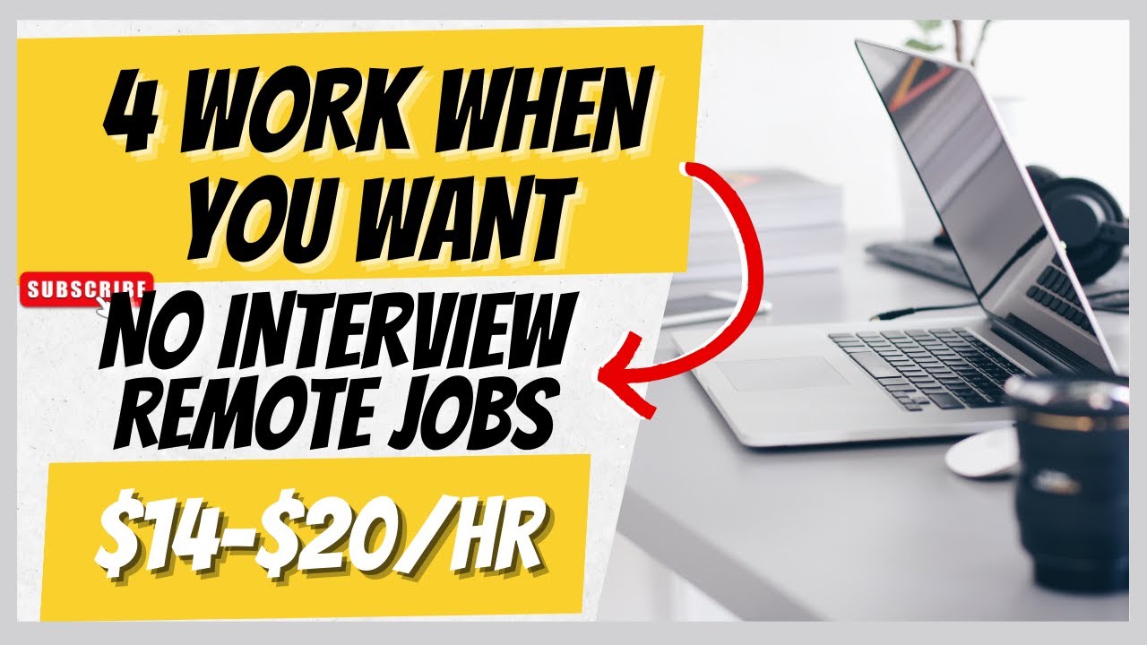 4 Remote Side Jobs with NO Interviews! Work Anytime, Anywhere! 💼💻 - YouTube