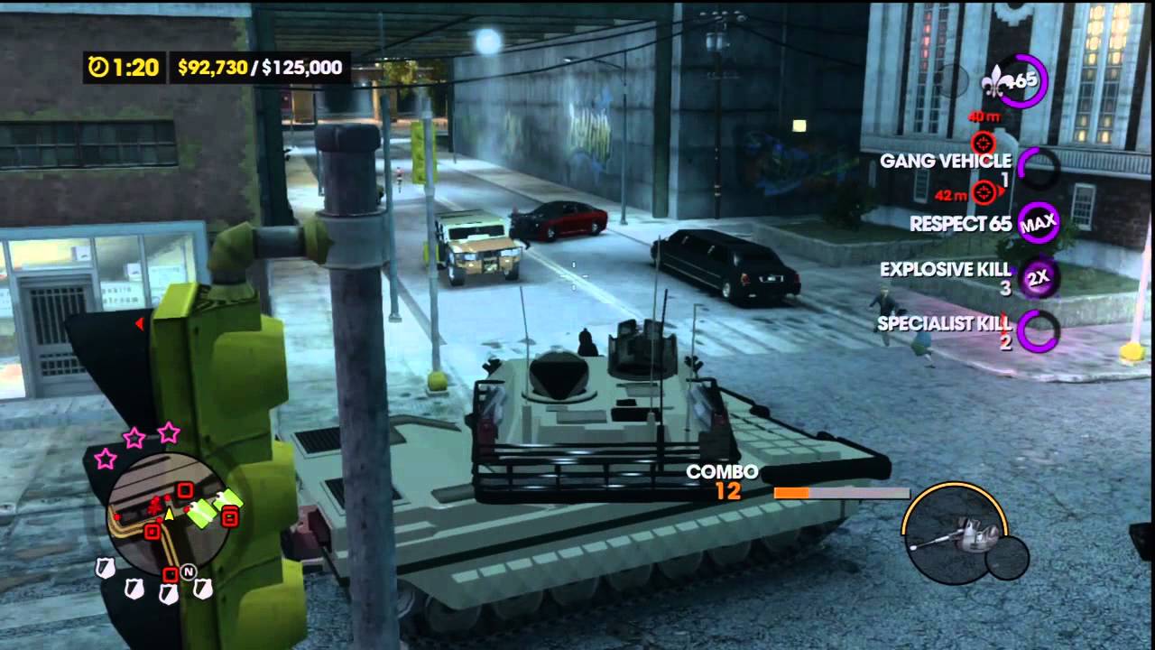 Saints row 3 Tank Mayhem - YouTube