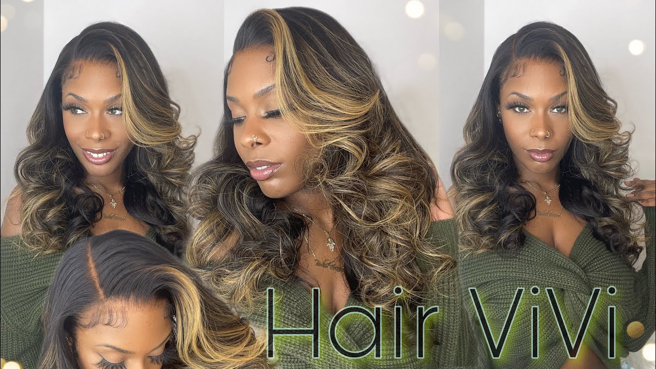 True Scalp Wig| No Plucking No Bleaching Beginner Blonde Highlight Wig ...