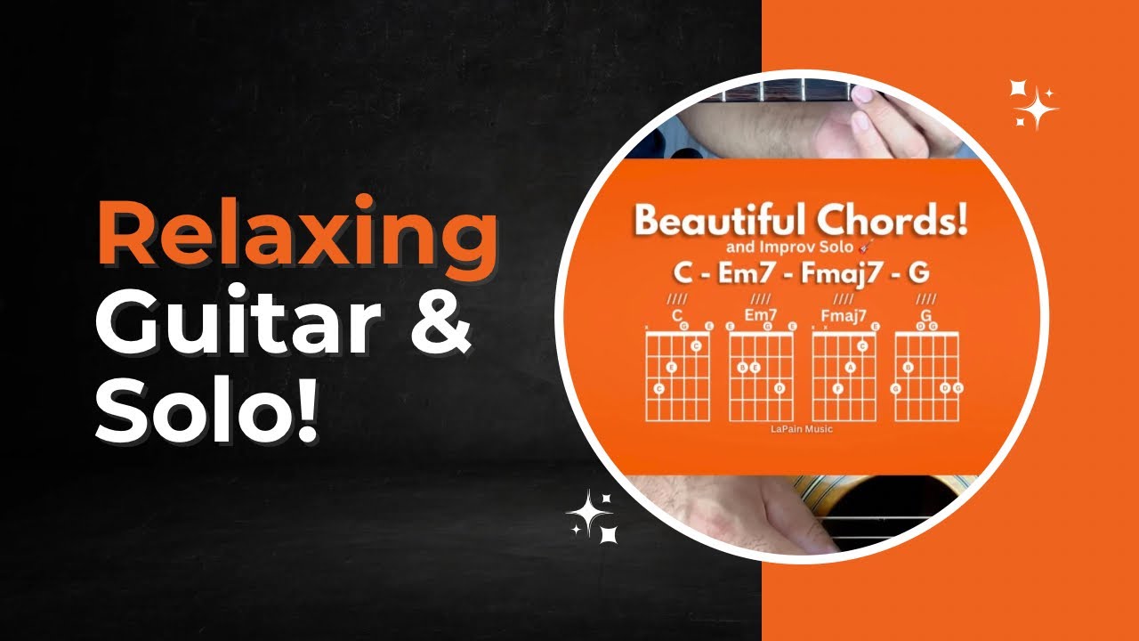 Relaxing and Melodic Guitar Solo Over a Beautiful Chord Progression ...