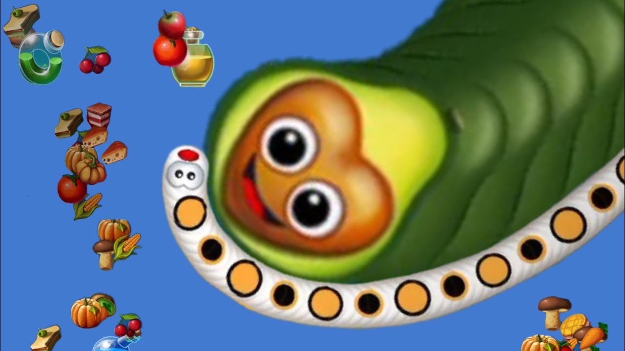 CACING AVOCADO // Berlari dan memburu cacing Alaska // worms zone.io ...