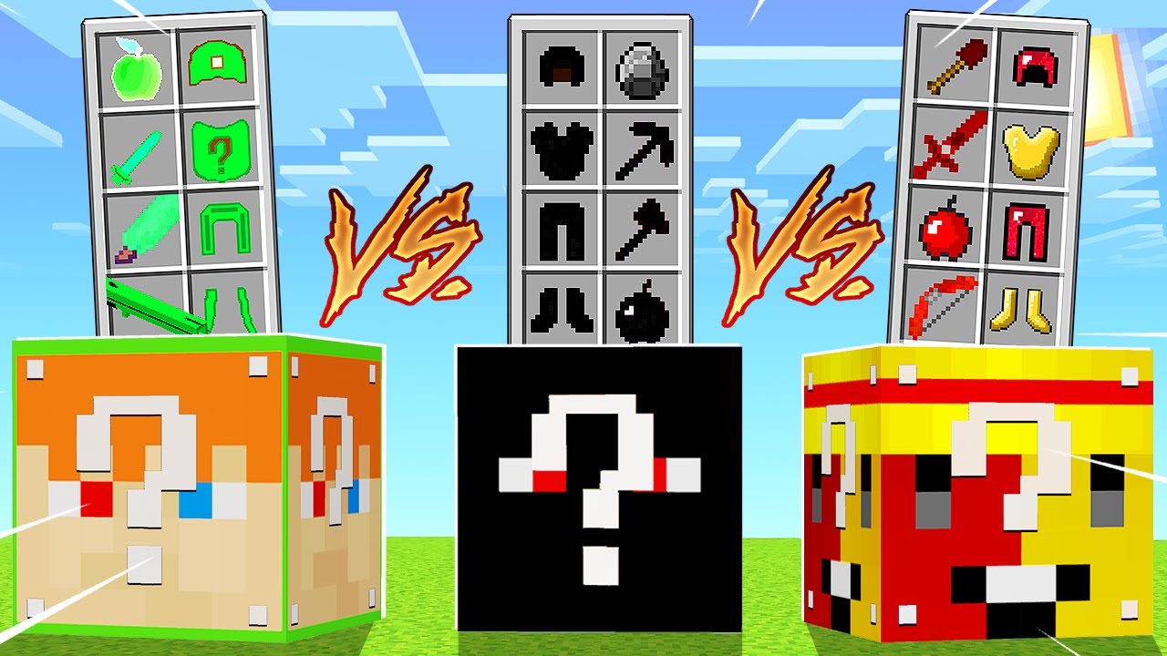 Qual A Melhor Lucky Block Dos Youtubers Robin Hood Gamer Vs Athos Vs