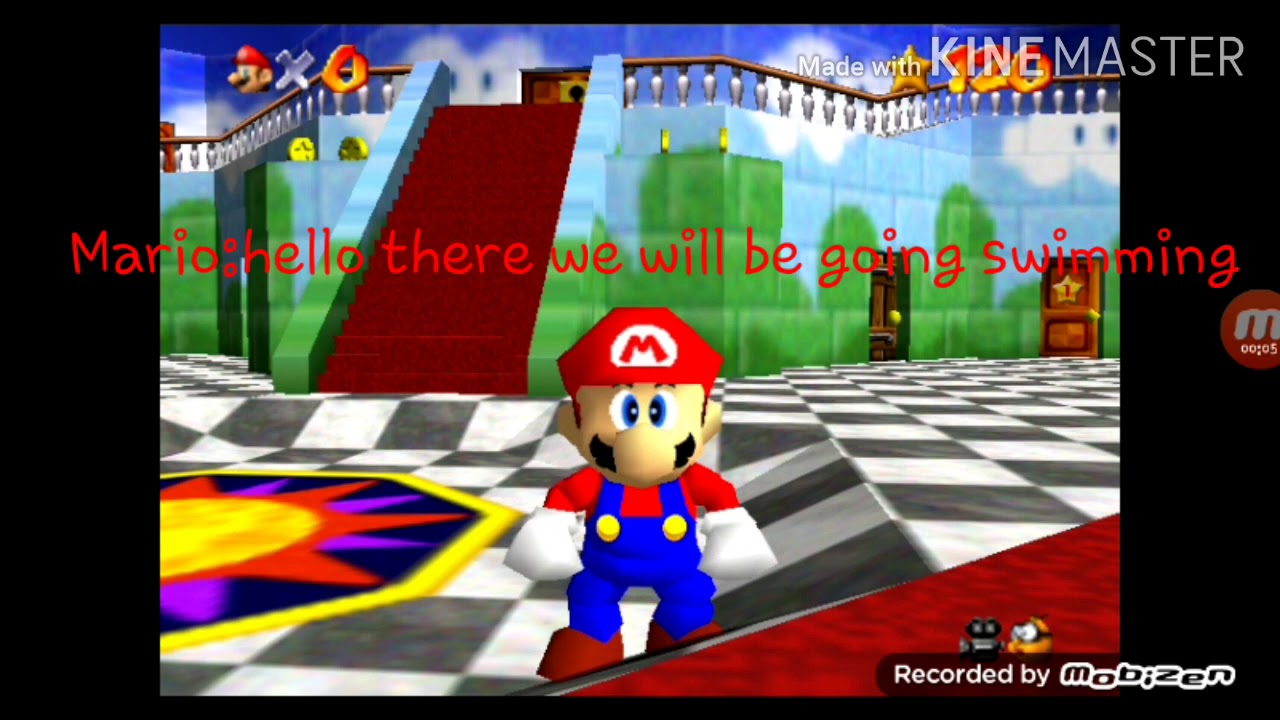 Mario goes swimming - YouTube