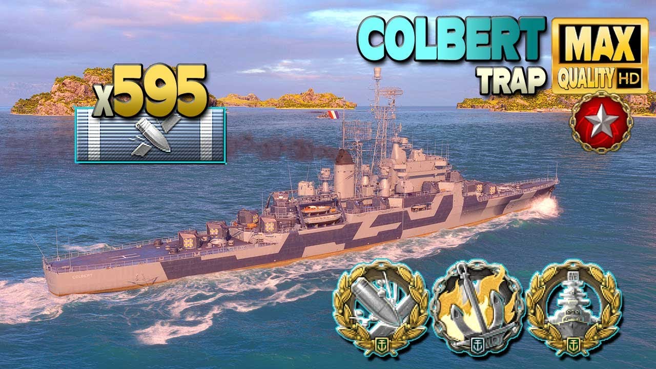 Cruiser Colbert: Last hope in Ranked battle - World of Warships - YouTube