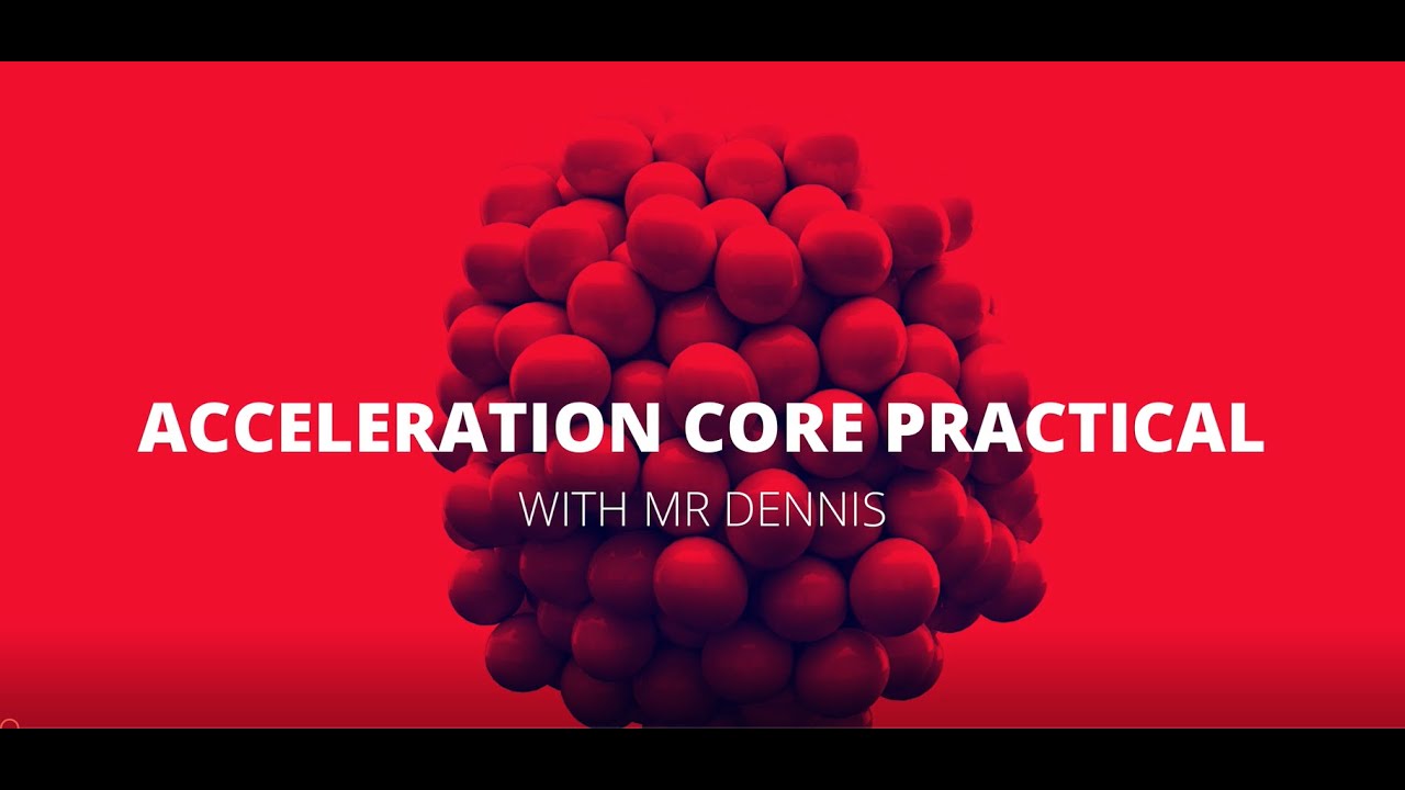 Acceleration core practical (edexcel) with Mr Dennis - YouTube