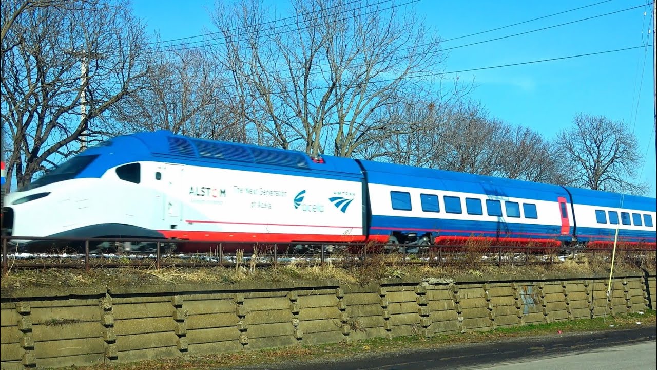 Amtrak Bullet Train The New Acela First Time Out Maiden Voyage - YouTube