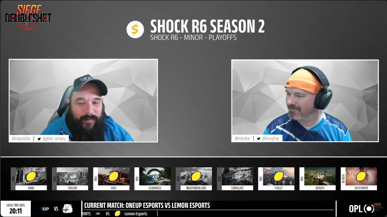 SHOCK R6 1 UP vs LEMON ESPORTS - KAFE- CLUBHOUSE - CHALET - BORDER ...