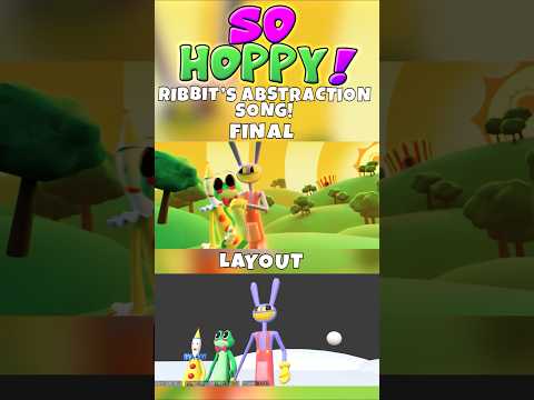 SO HOPPY! (Abstraction Song) Layout VS Final Ribbit X Kaufmo X Jax| The Amazing Digital Circus