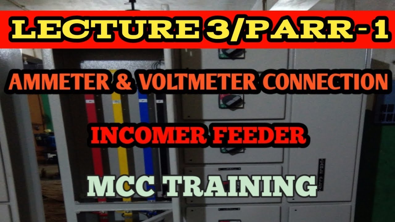 Ammeter & voltmeter full connection diagram in hindi / incomer feeder ...