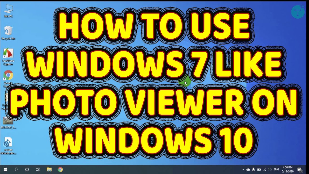 Use Windows 7/8 photo viewer on Windows 10 | windows 7 को Photo Viewer ...