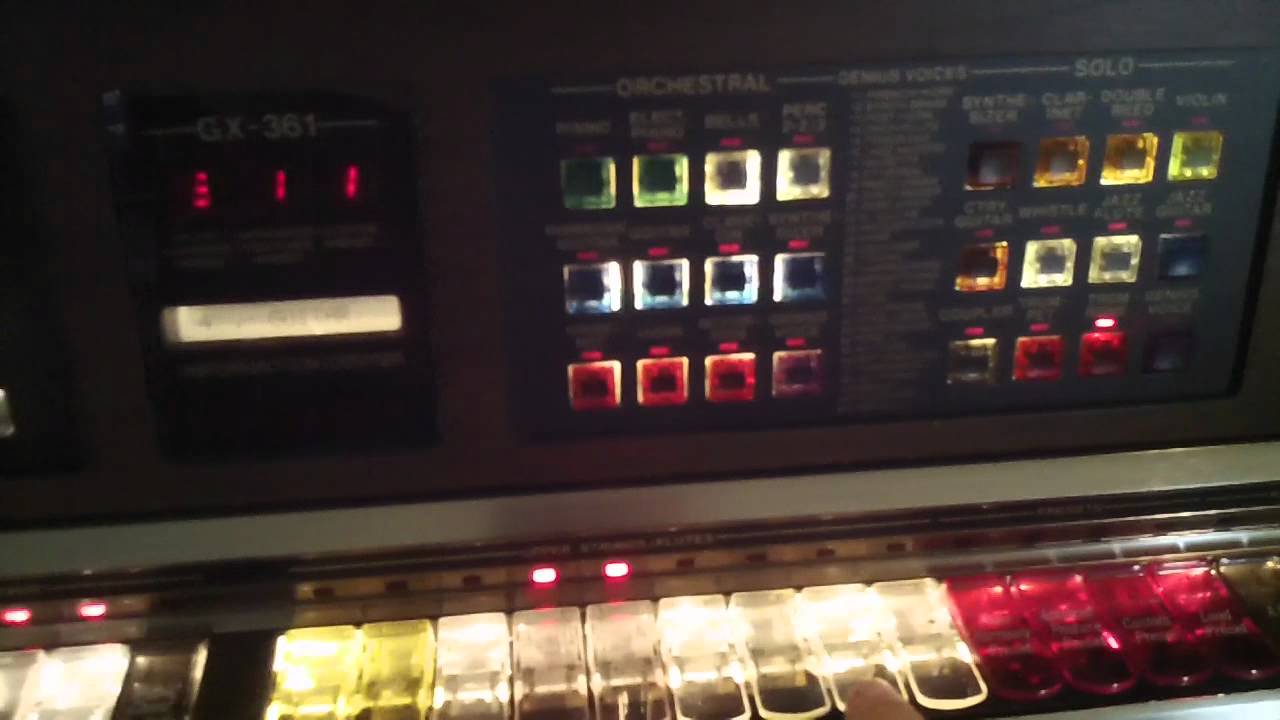 Lowrey g7000 g361 midi Top Gun Take my breath away demo movie - YouTube