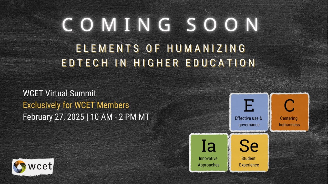 Coming Soon: WCET 2025 Virtual Summit - YouTube