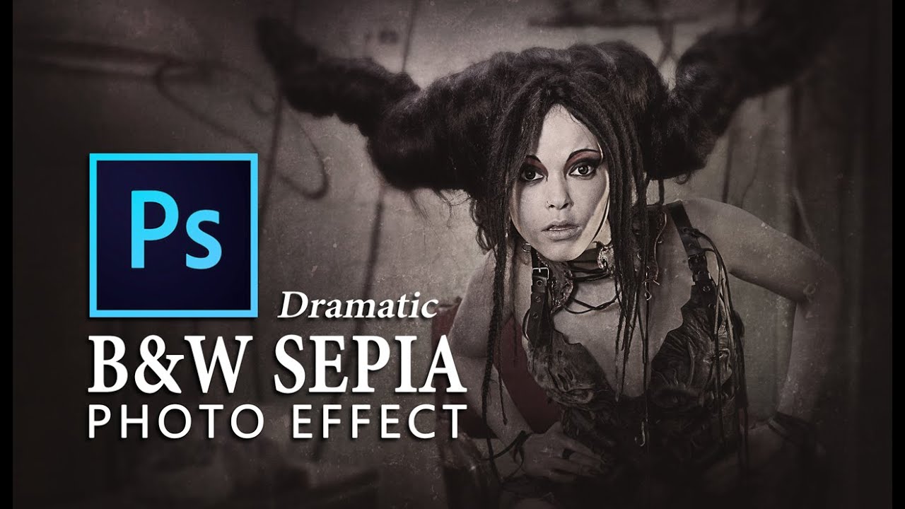 Dramatic Black White Sepia Photo Effect Photoshop CC Tutorial YouTube dramatic-black-white-sepia-photo-effect-photoshop-cc-tutorial-youtube