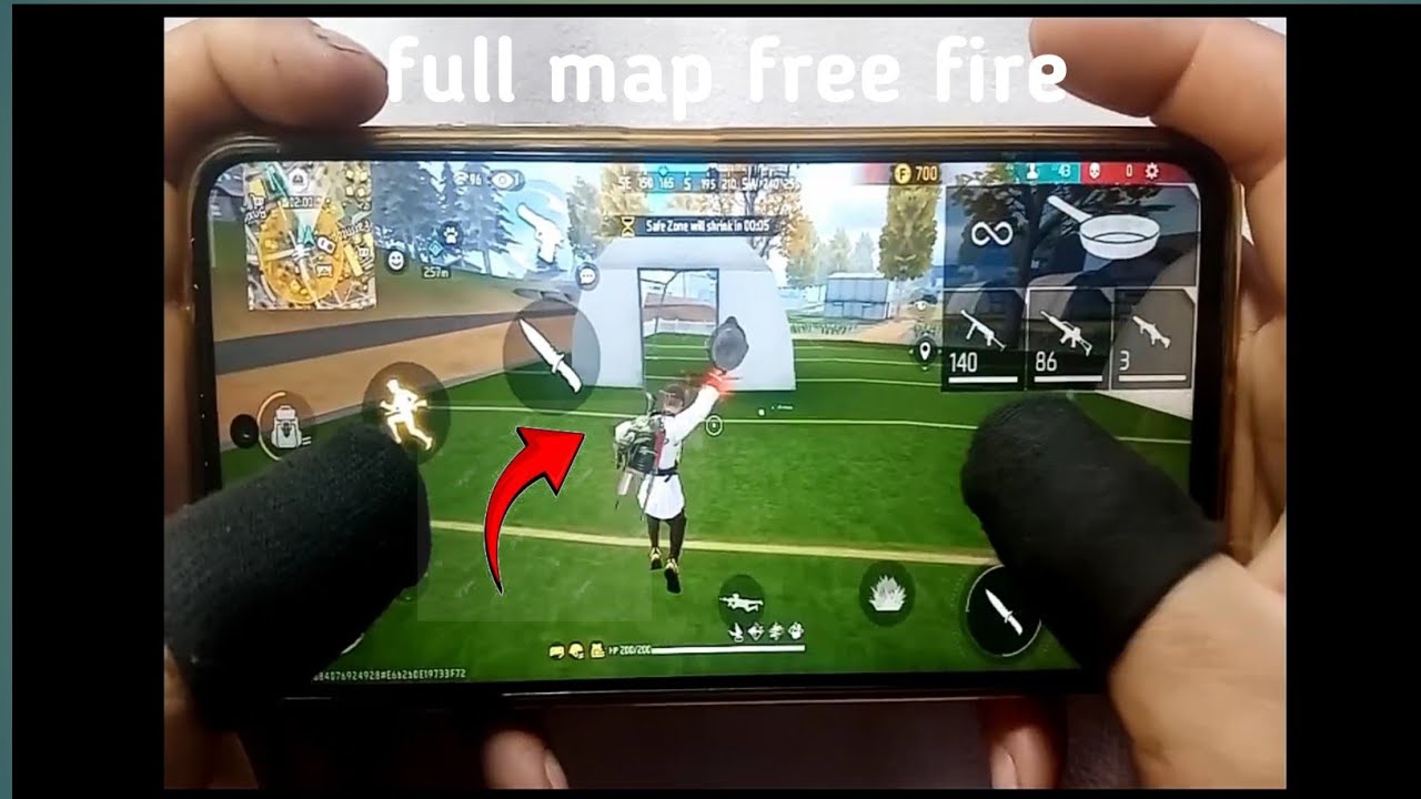 full map free fire play with game op onetap headshot solo gameplay br ...