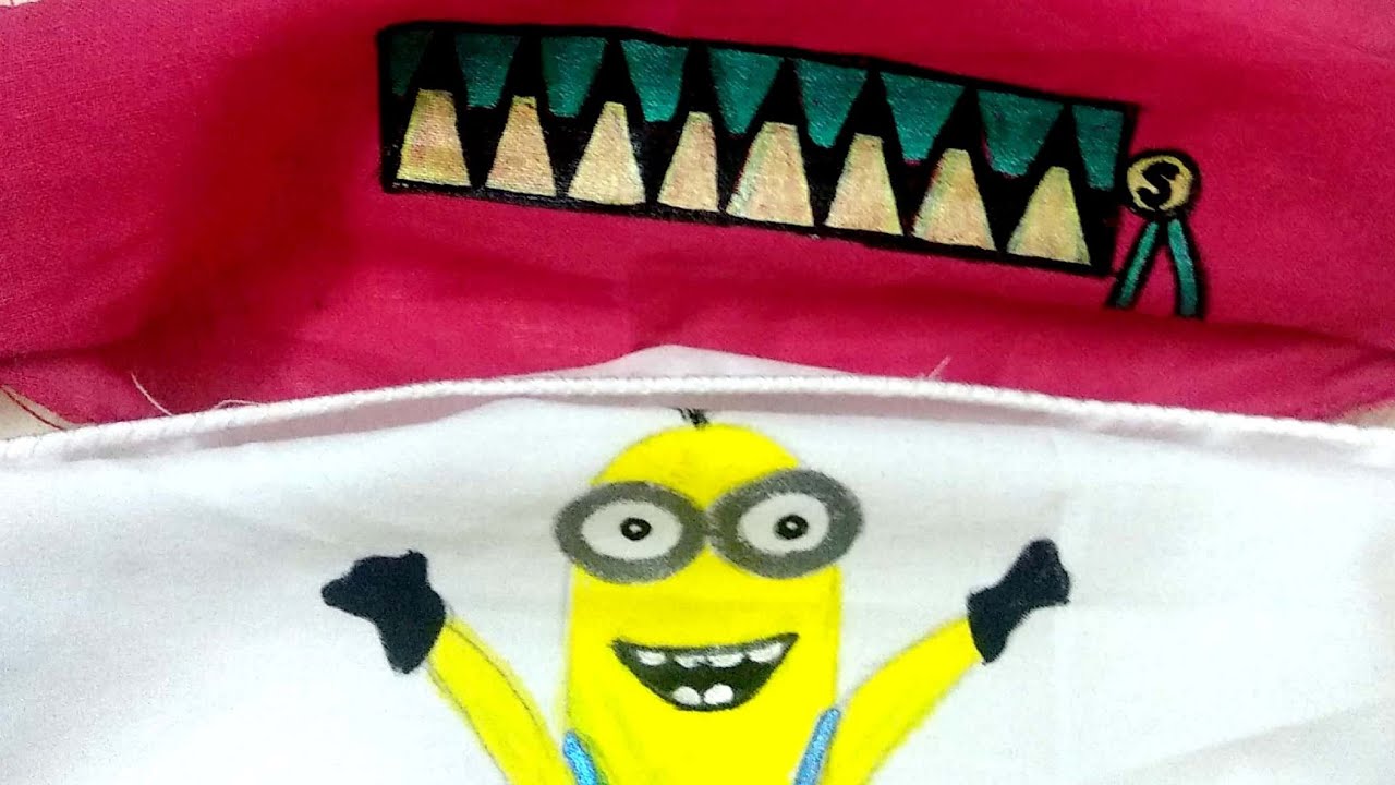 Easy cartoon painting mask - YouTube