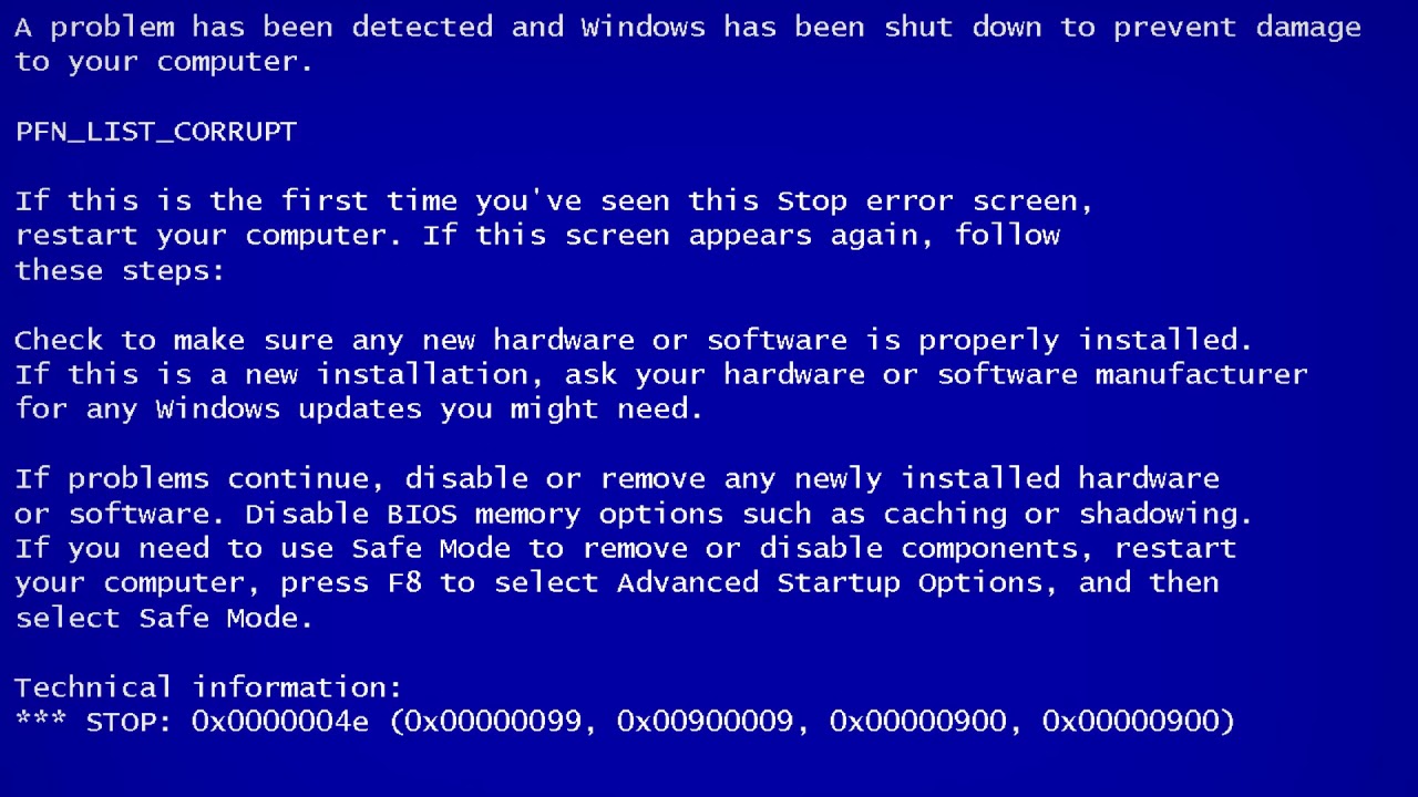 10 Hours of Old Windows Blue Screen - YouTube