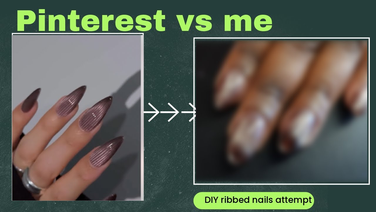 Pinterest vs Me: DIY ribbed nail art. Can I recreate my Pinterest board ...