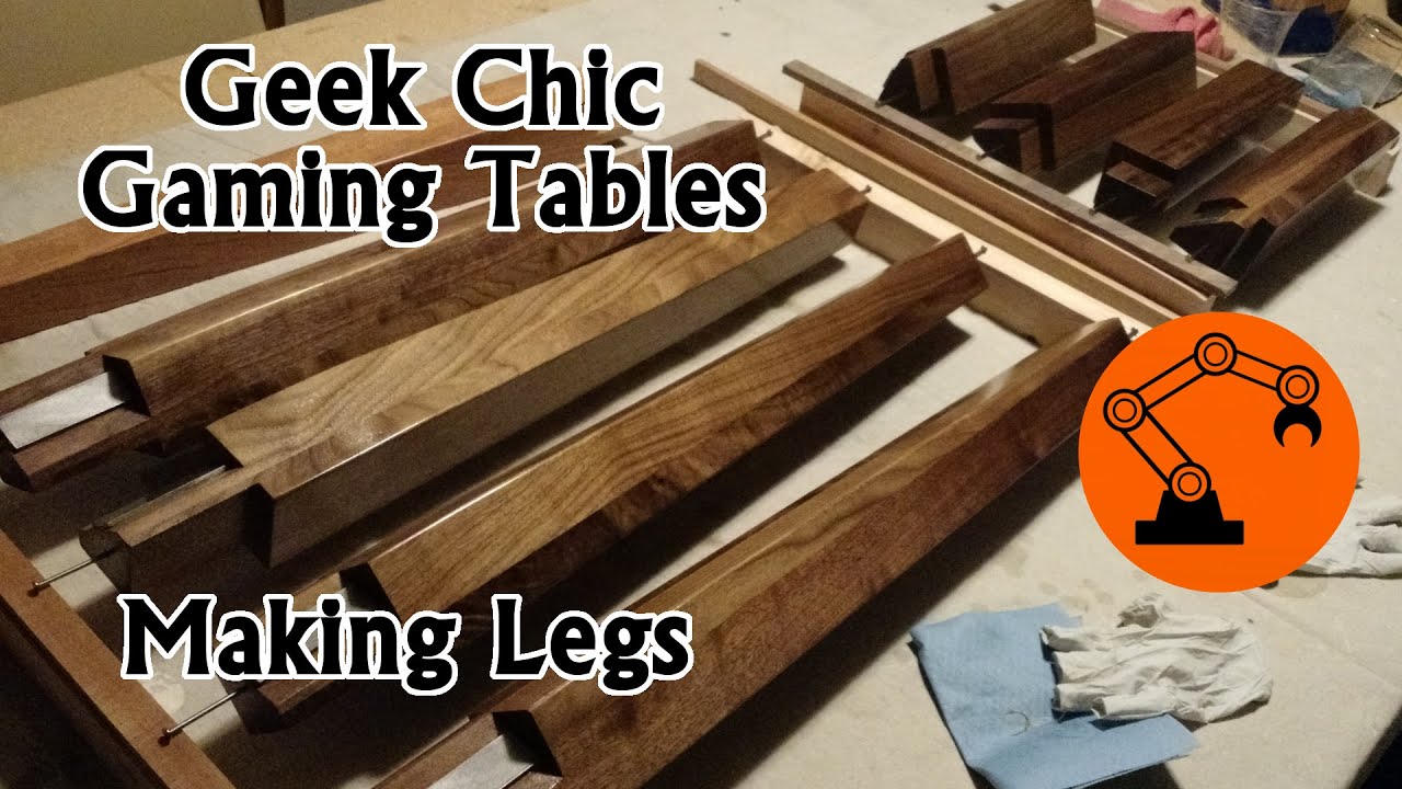 Geek Chic Gaming Tables Part 2: Making New Table Legs - YouTube