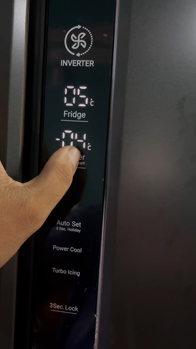 Haier sbs refrigerator temperature setting - YouTube