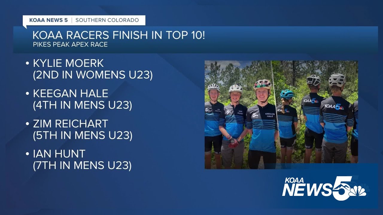 KOAA News5's Pikes Peak APEX team riders place in the top 10 - YouTube