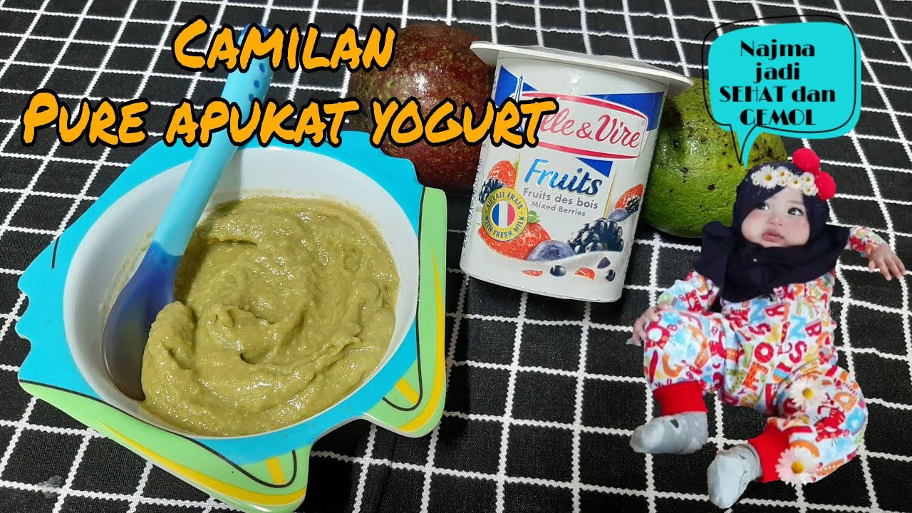 SNACK MPASI || PURE ALPUKAT & YOGURT - YouTube