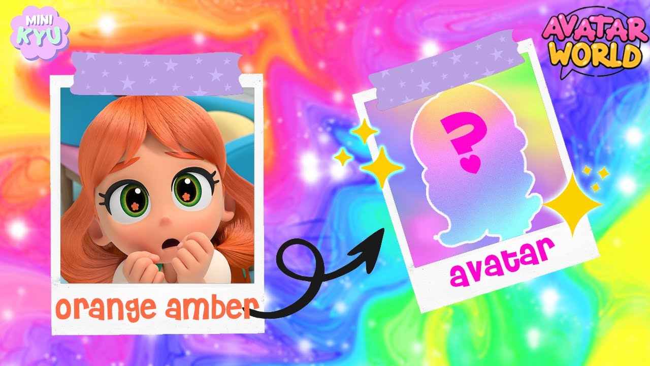 This is how 🧡 ORANGE AMBER 🍁 look in AVATAR WORLD 🌎 RAINBOW BUBBLEGEM 🌈 ...