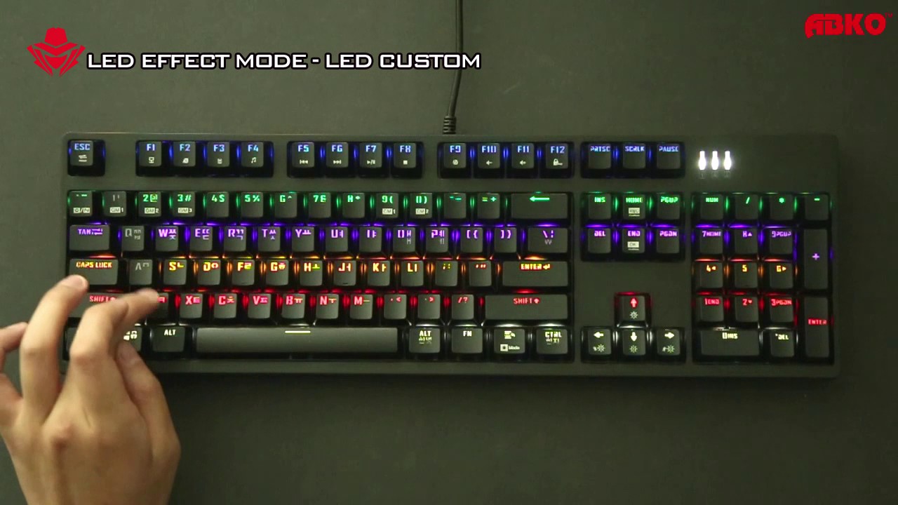 k660 optical black LED custom - YouTube